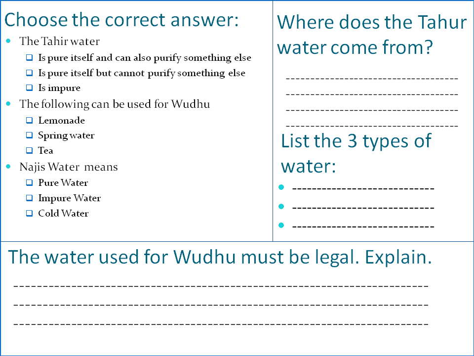 Nermeen's Blog: Types of water in Islam