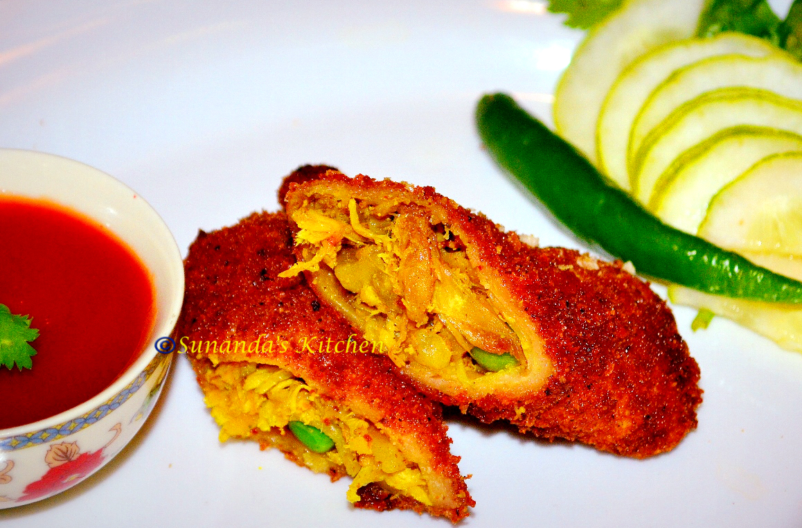 Recipes from Sunanda's Kitchen: Chicken Bharta Roll – deep fried ...