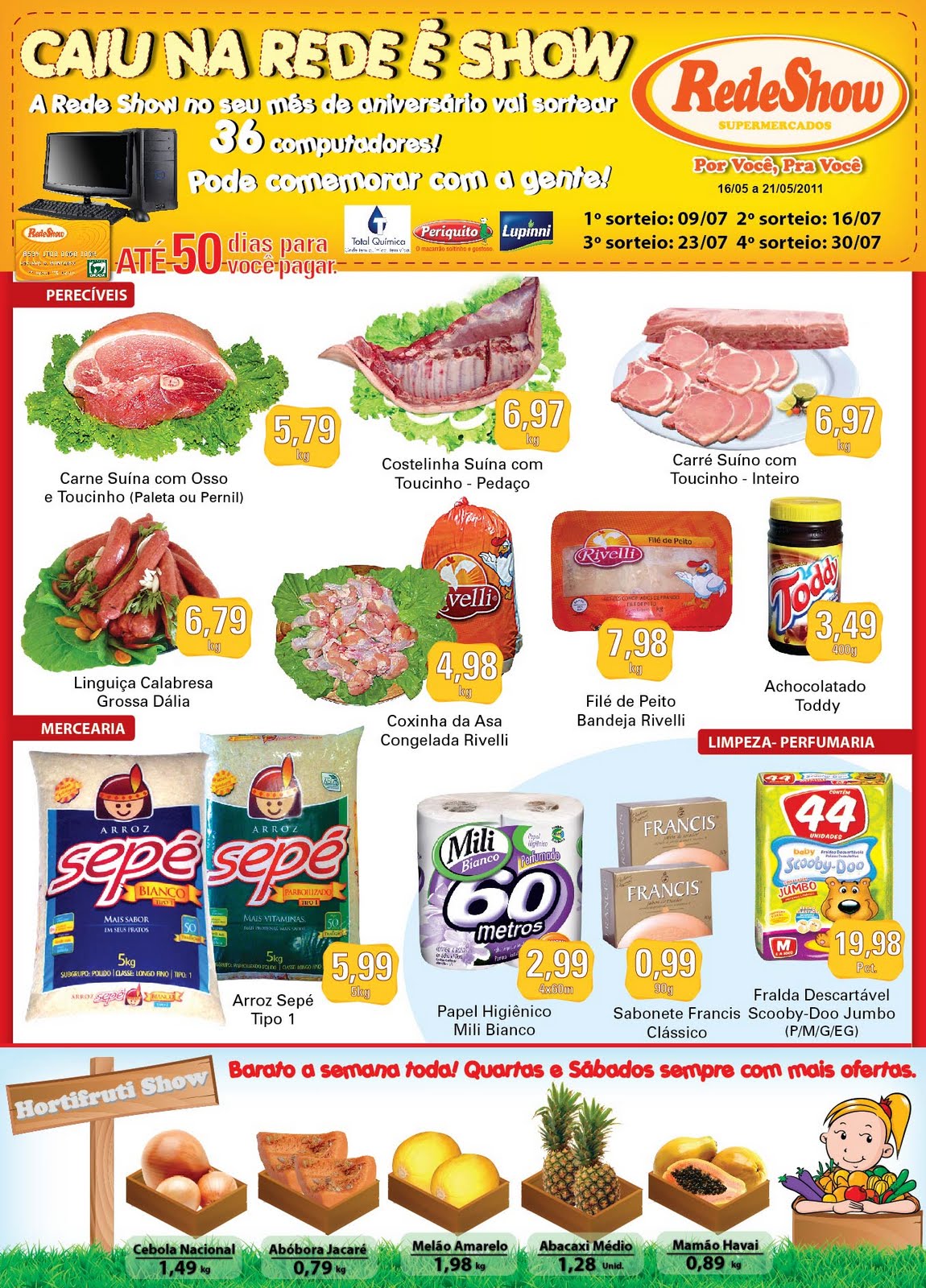 RG Marketing e Propaganda: Folheto Rede Show Supermercados