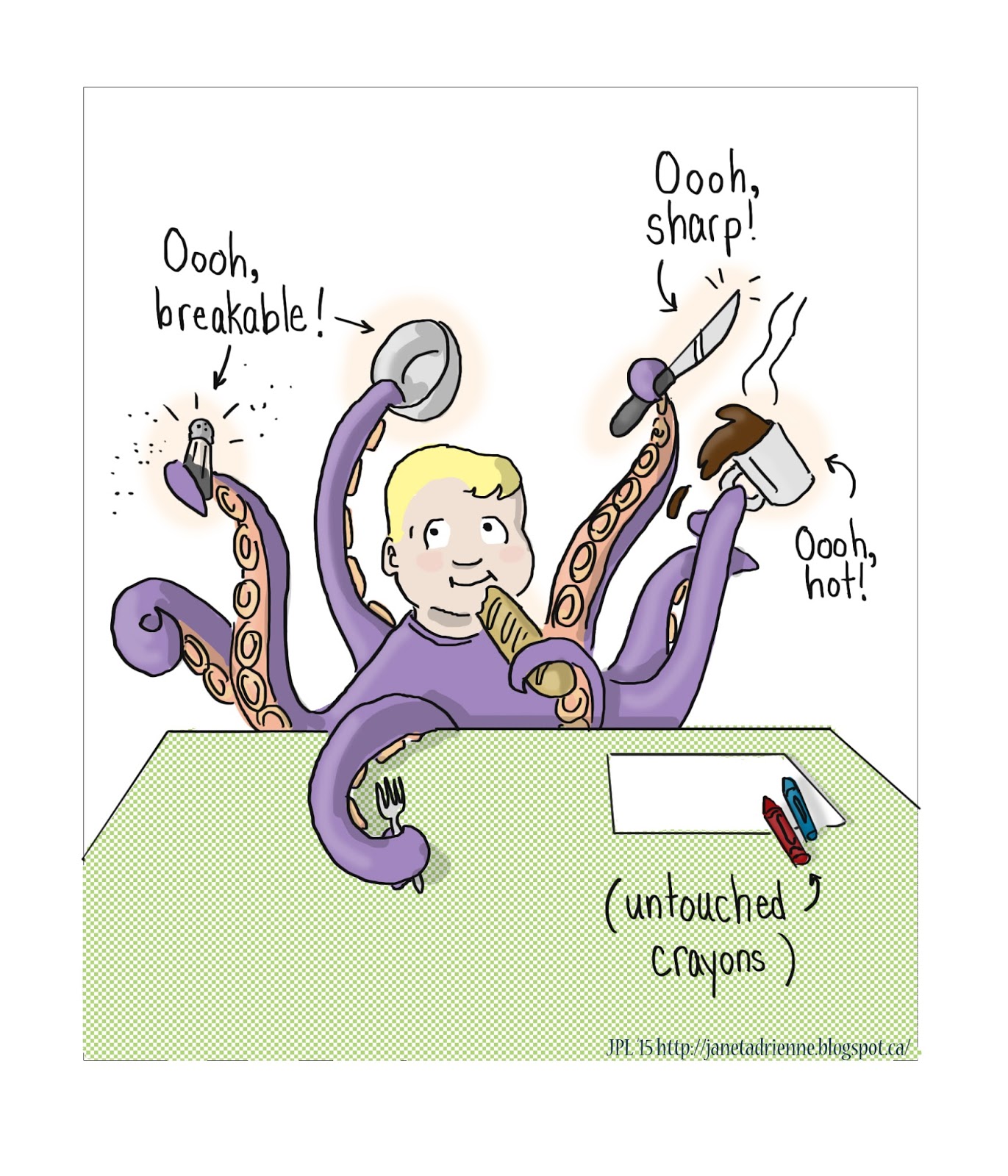 Cartoon-Coloured Glasses: Touchy Feely