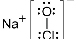 Lewis Structure of NaClO and C2H4O2