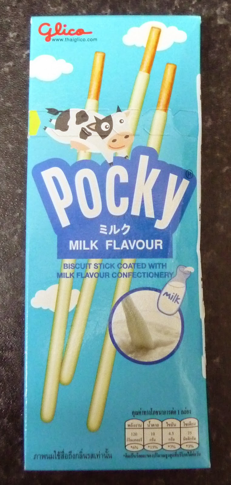 Something to look forward to: Glico Pocky: Milk flavour