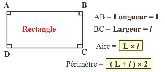 MÉTRÉS - Formules de surfaces - FORMATION B.TP.H