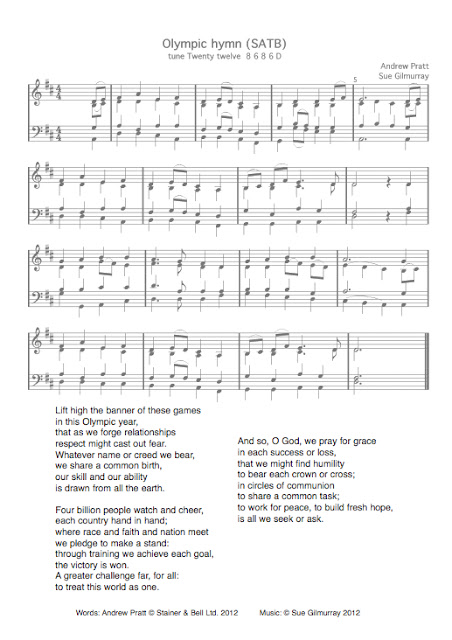 hymnsandbooks: NEW OLYMPIC HYMN WITH MUSIC - PLEASE ACKNOWLEDGE USE ON ...
