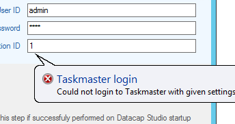 IBM FileNet, Datacap, ICN, ICM: IBM Datacap: Could not connect to taskmaster with given settings