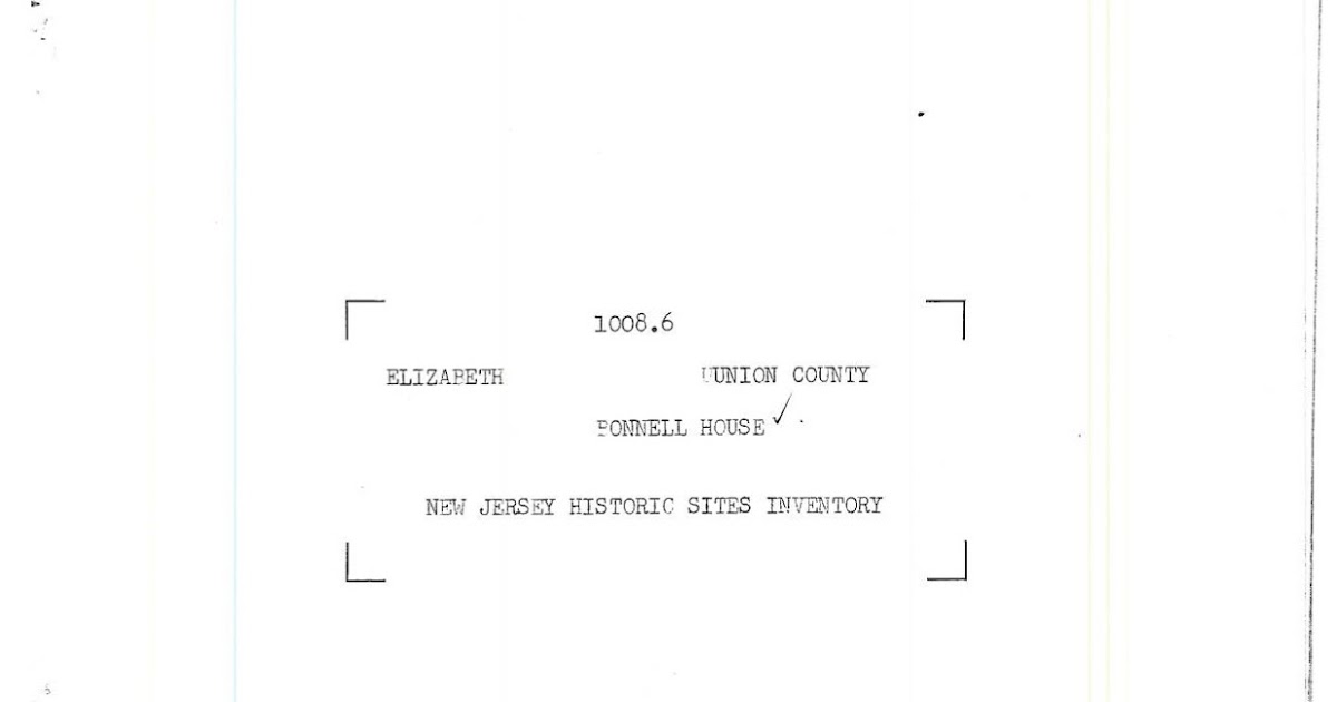 Bunnell-Bonnell Family Blog: Nathaniel Bonnell House in Elizabeth, New ...