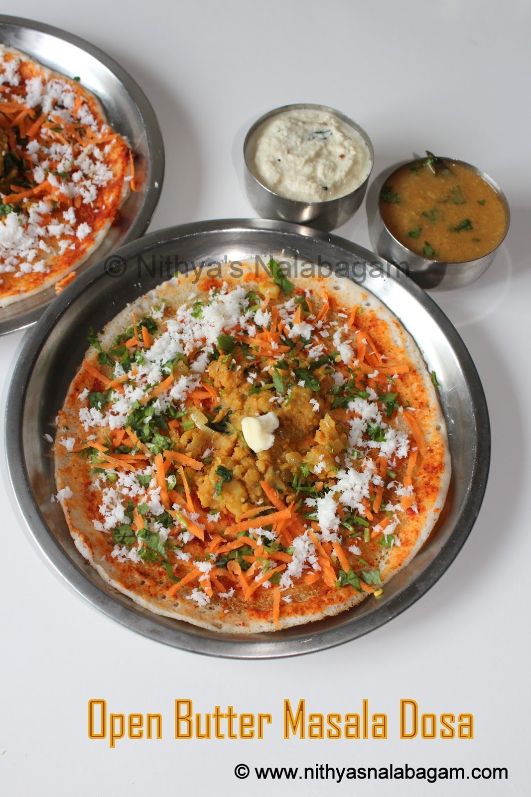Open Butter Masala Dosa |Nithya's Nalabagam