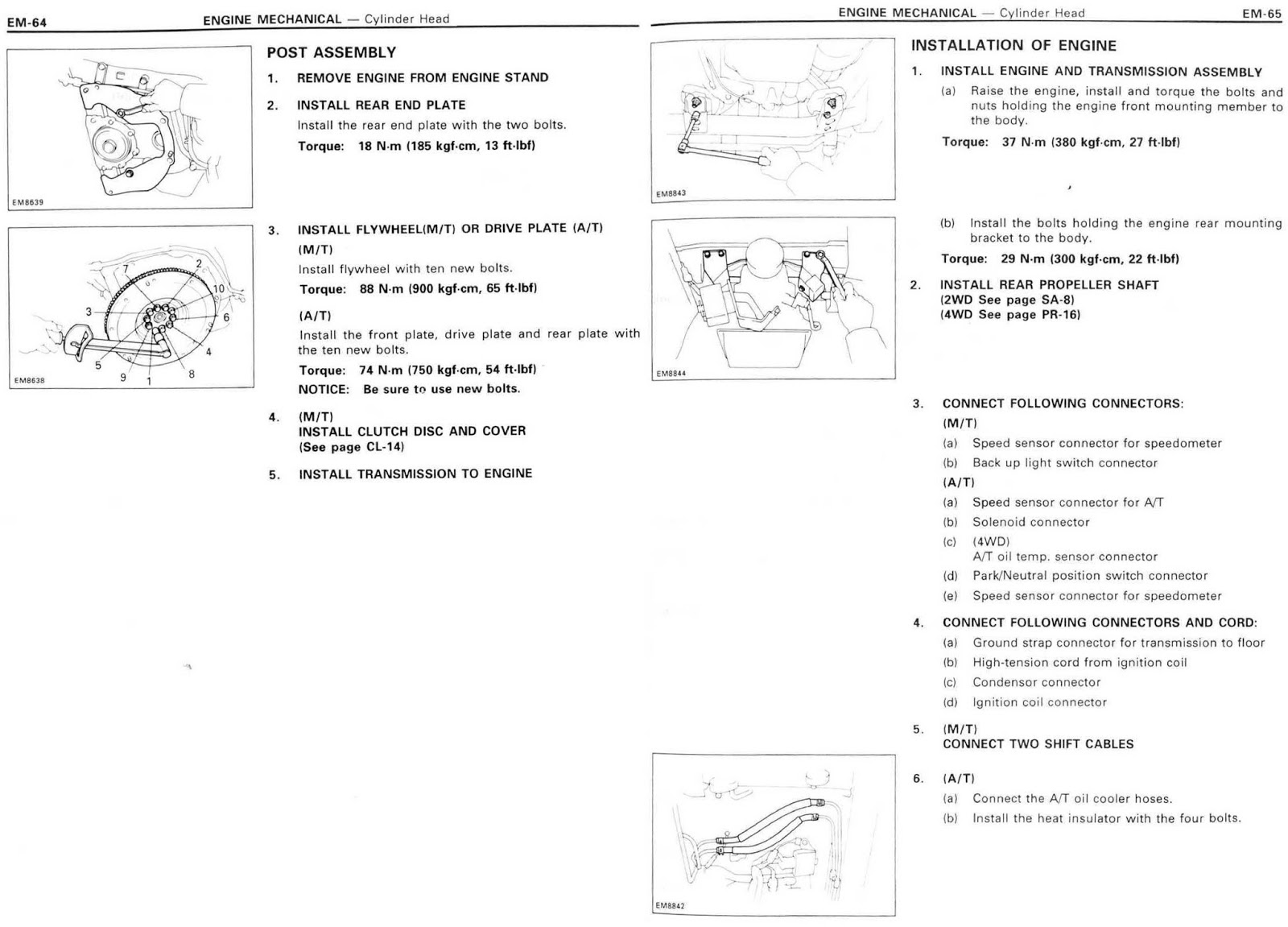 Tarago / Previa / Estima / TCR10 1993 Workshop: 02 - Engine Mechanical