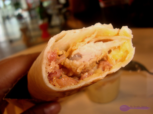 MyPurpleSpoon's New Favorite: KFC Cheesy Bacon Twister ~ My Purple Spoon