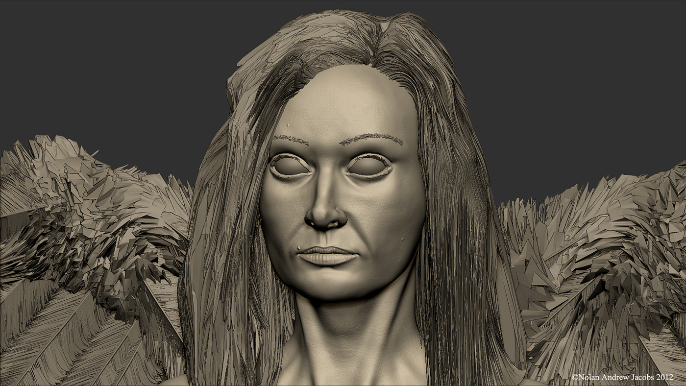 Nolan Jacobs Art Blog: Fallen Angel Zbrush