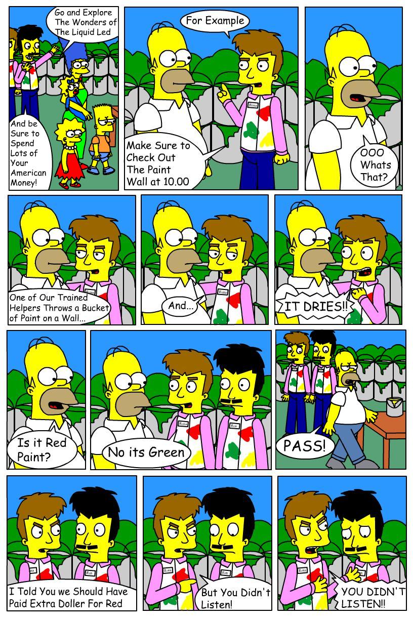Mike L's Examples of Work: Simpson Fan Comic Act 1
