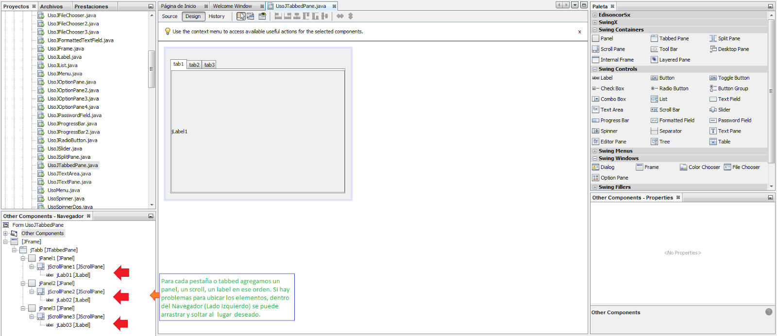 Cursos y tutoriales prácticos de programación en Java: Uso básico de elementos Swing con ...