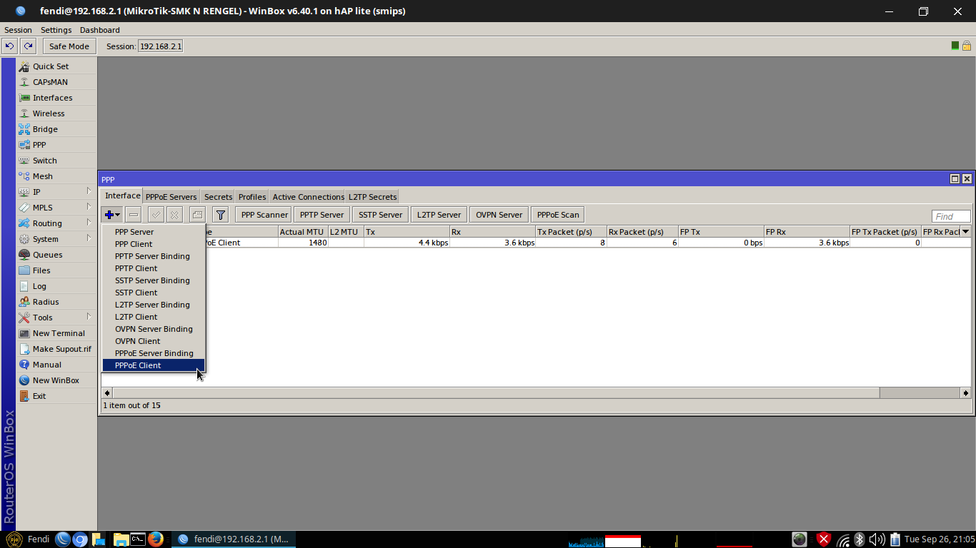 Konfigurasi Ppoe Client Di Mikrotik Maulana Efendi
