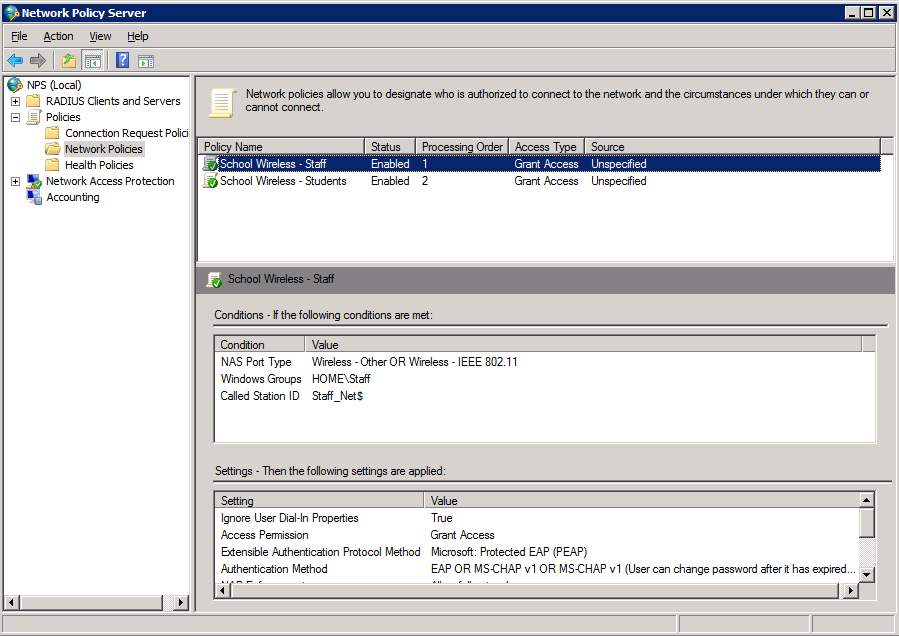 Microsoft NPS as a RADIUS Server for WiFi Networks: SSID Filtering
