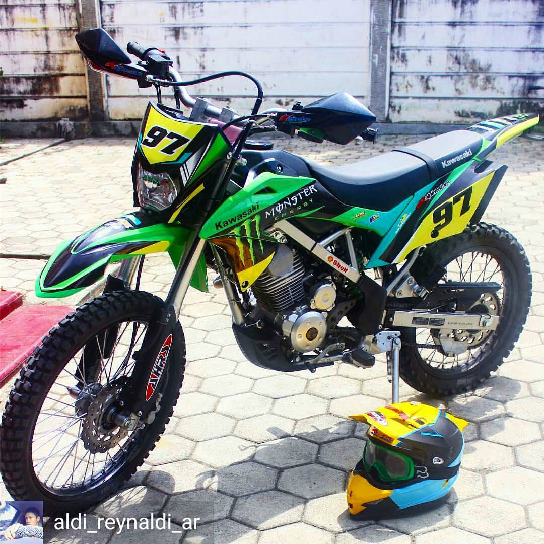 55 Foto Modifikasi Klx 150 Cutting Stiker Motor Full Color