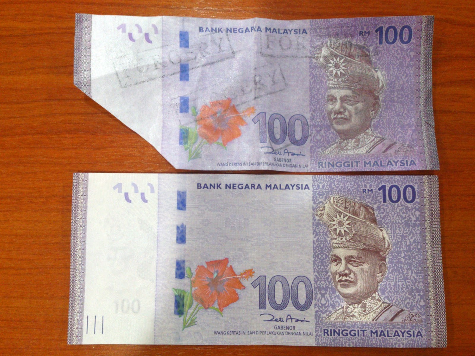 JL Journal: Fake RM100 notes