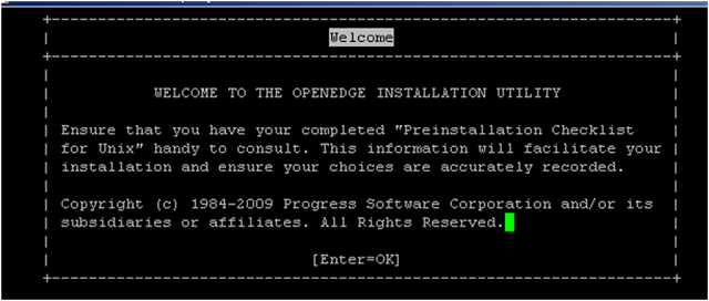 OpenEdge Installation Unix/Linux