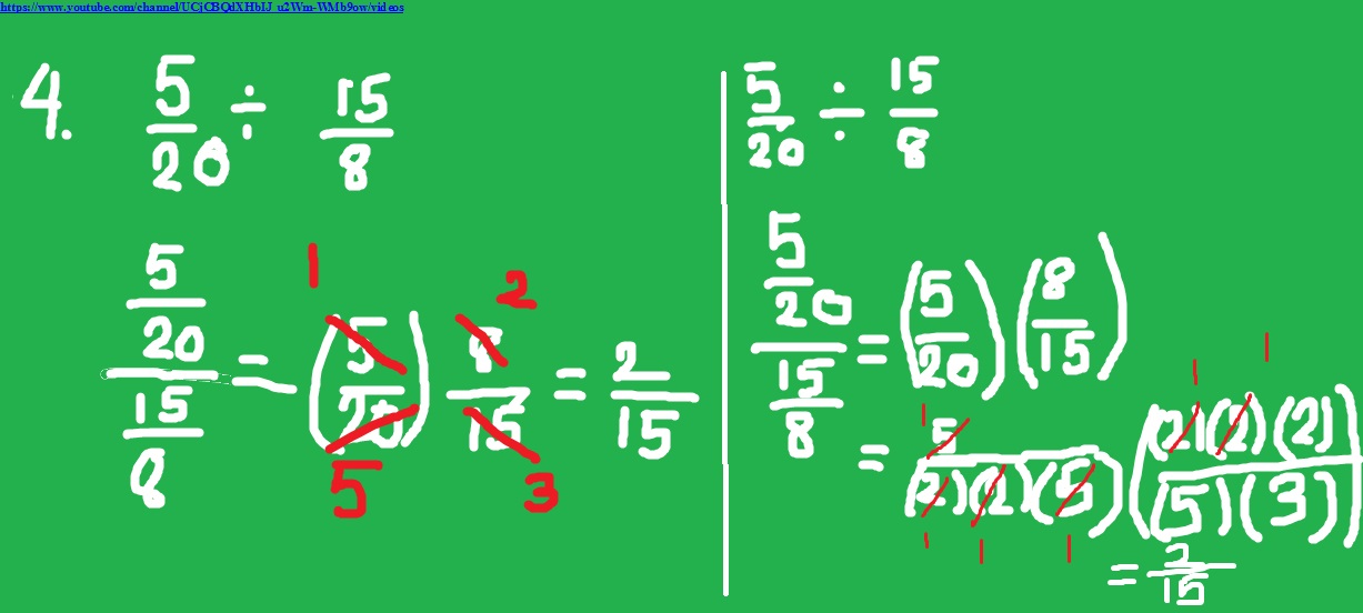 Mathematics: how to divide fractions