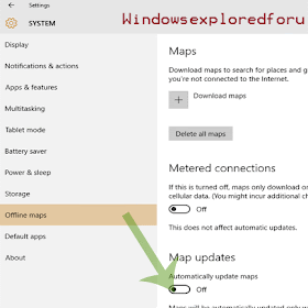 Logeshwaran.org: Disable Automatic Update of Maps In Windows 10