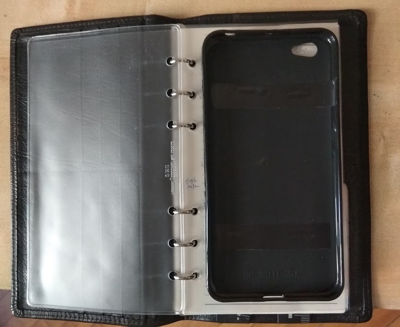Philofaxy: Guest Post - Filofax Slimline modded with a mobile phone ...