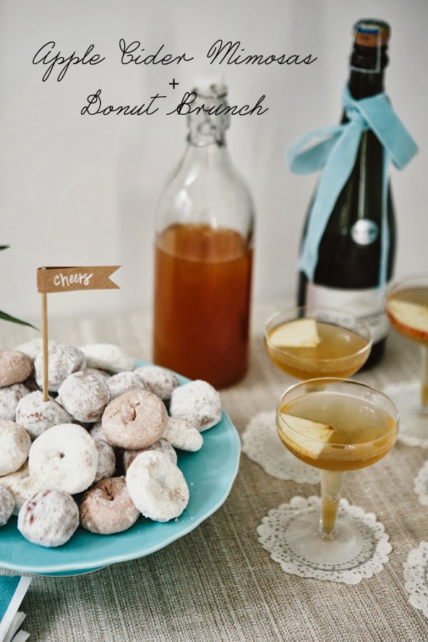 Apple Cider Mimosa & Donut Brunch - The Mama Notes