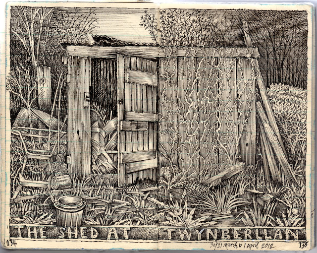 John Vernon Lord: The Shed at Twynberllan