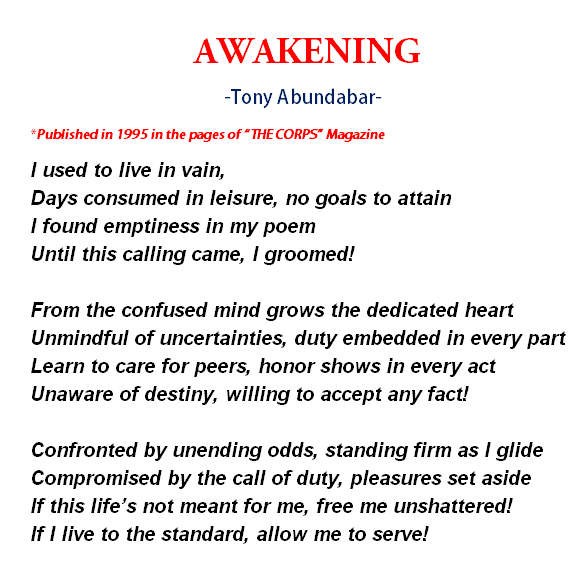 INSPIRING JOURNEY: AWAKENING: Fifth Published Poem of an Aspiring Writer