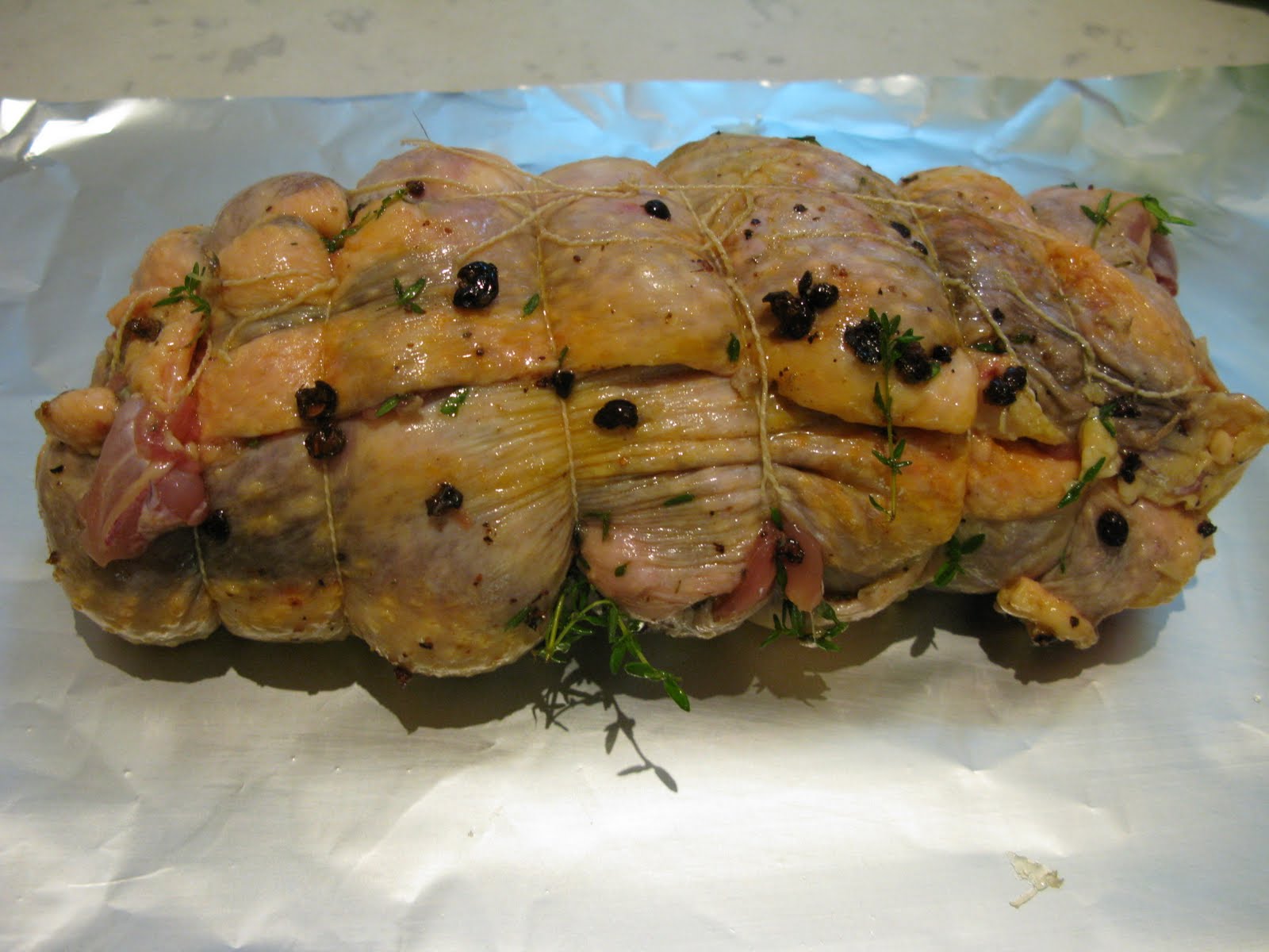 The Food Vine: guinea fowl with brie and apple stuffing