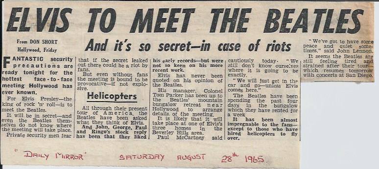 Meet the Beatles for Real: The night Elvis met the Beatles...for Real!