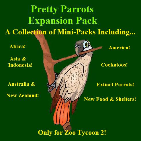 Cryptodraco: Pretty Parrots Australia and New Zealand for Zoo Tycoon 2
