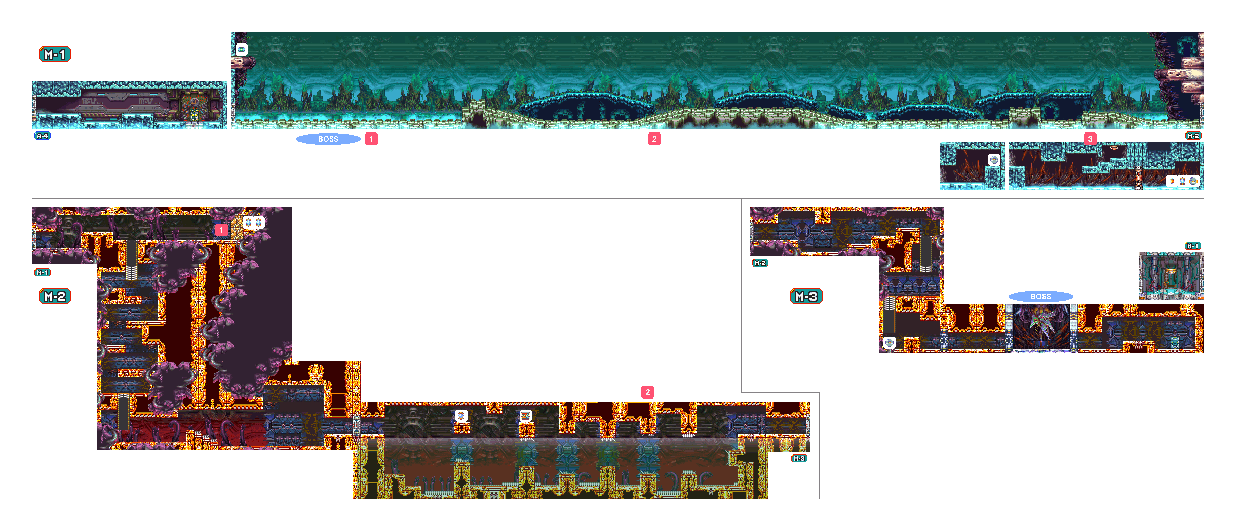ROCKMAN ZX MAP AREA M - RMMH洛克人回憶之館