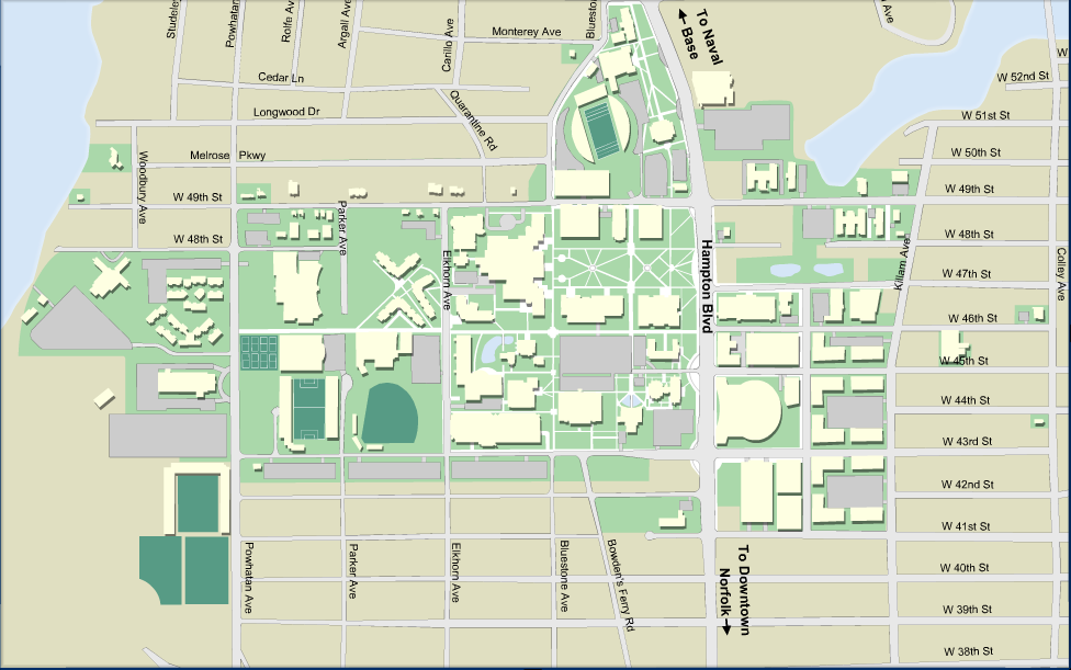 Old Dominion University Campus Map - Map