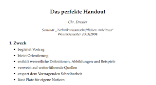 DIversität ⇔ UNIversität: [ #arbeitstechniken ] Das perfekte Handout
