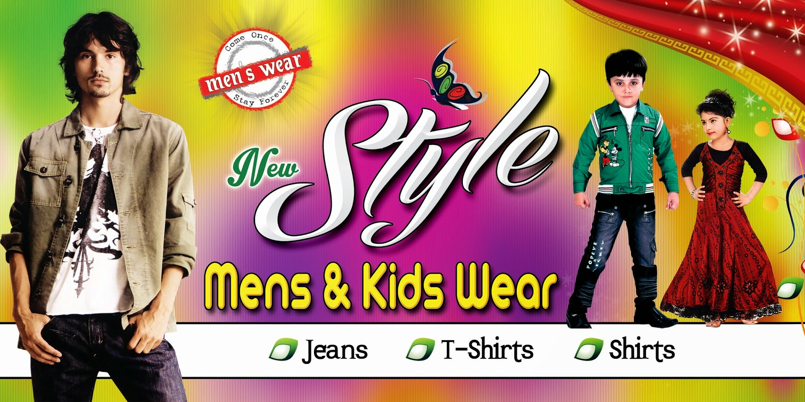 MDGRAPHICS: mens wear banner design