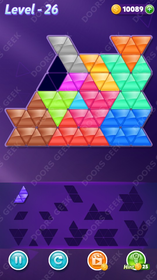 Block! Triangle Puzzle Champion Level 26 Solution ~ Doors Geek