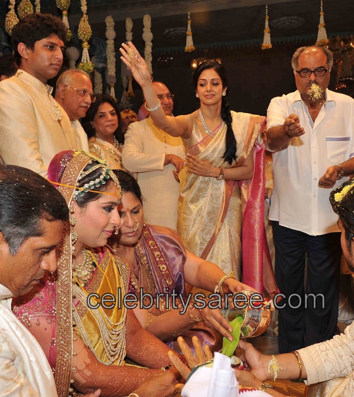 Upasana in Tarun Tahiliani Wedding Saree - Saree Blouse Patterns