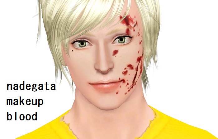 Blue sky style: makeup Blood