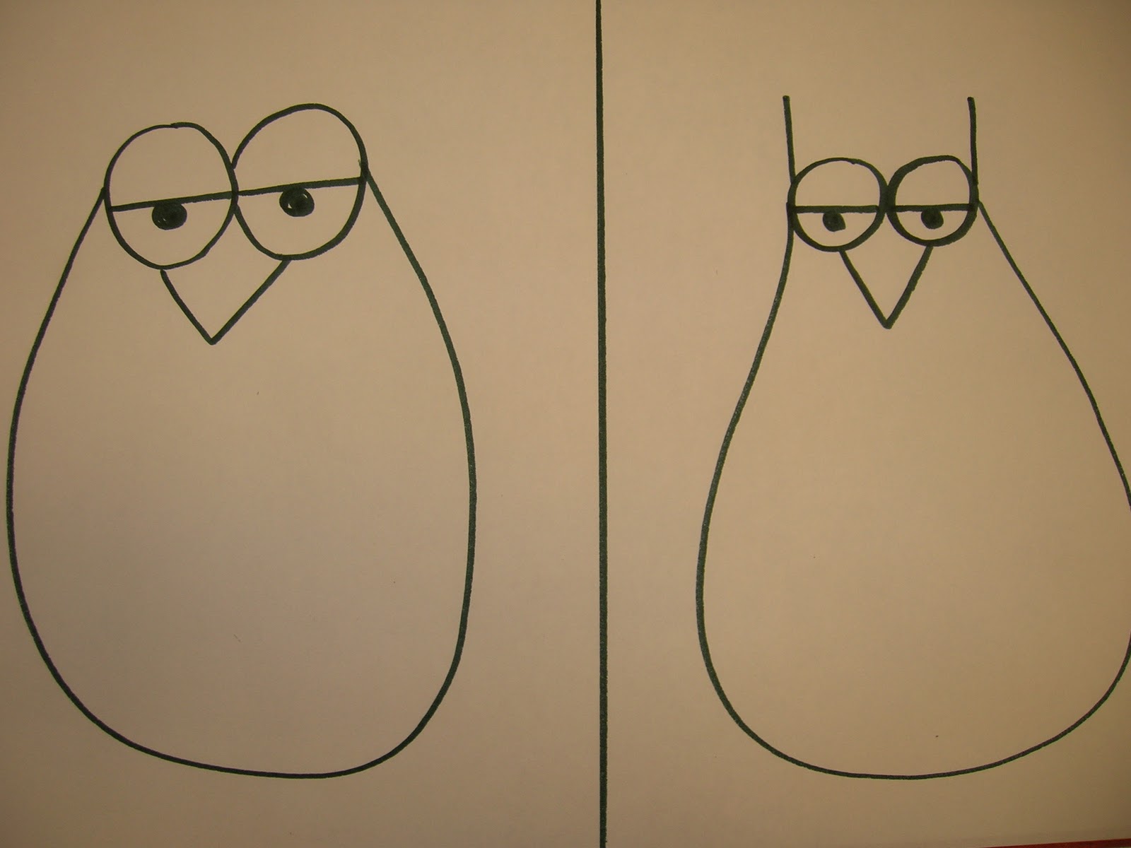 The Elementary Art Room!: Guided Drawing: Owls!