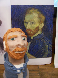 Irvington Community Middle School Art: Famous Artist Busts in Sculpey ...
