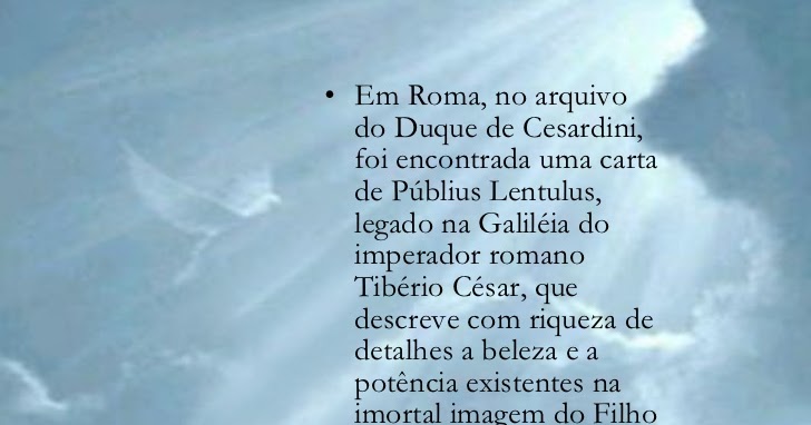 O NOVO MUNDO: CARTA DO SENADOR PÚBLIO LENTULUS ENVIADA AO IMPERADOR ...