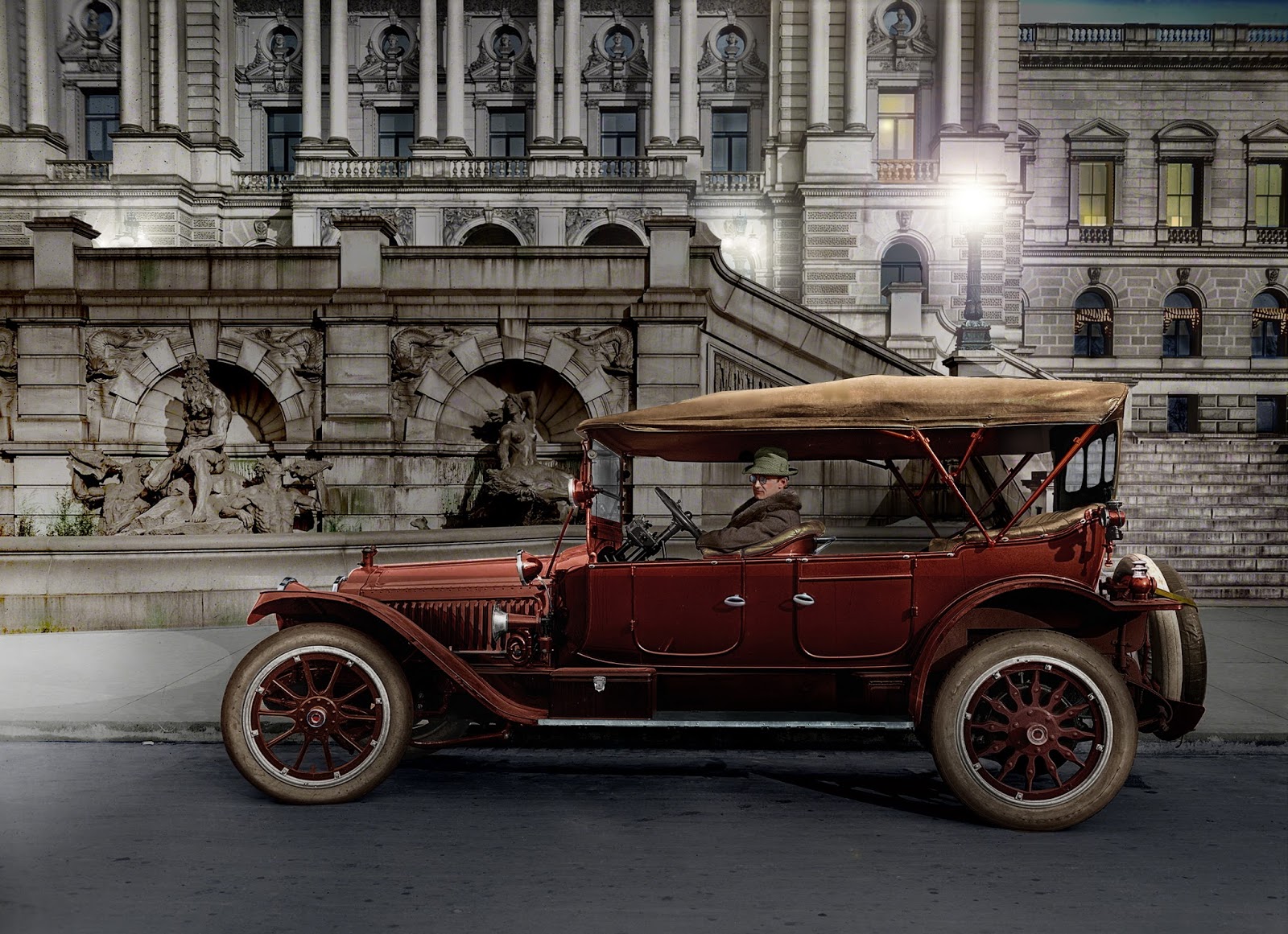 Colors for a Bygone Era: Colorized 1920 Herbert E. French in a Packard ...