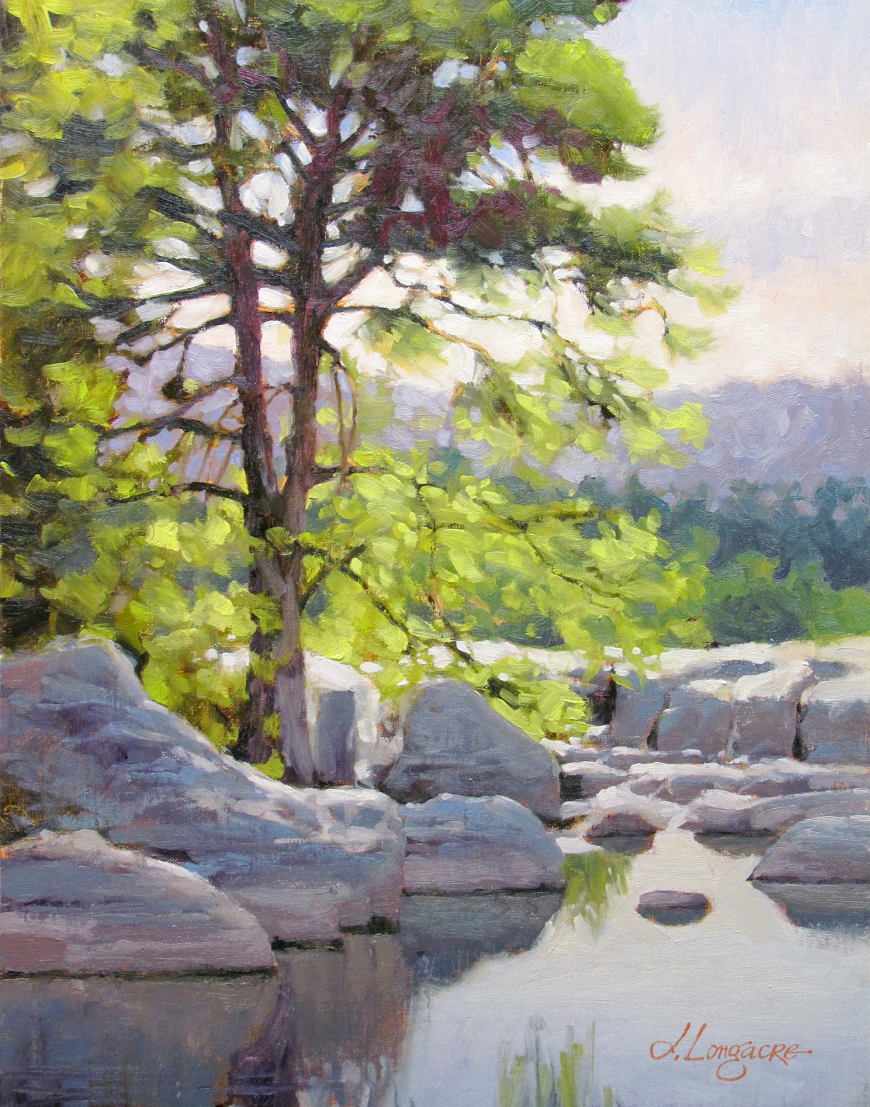 Landscape Artists International: "MORNING POOL" – plein air and studio ...