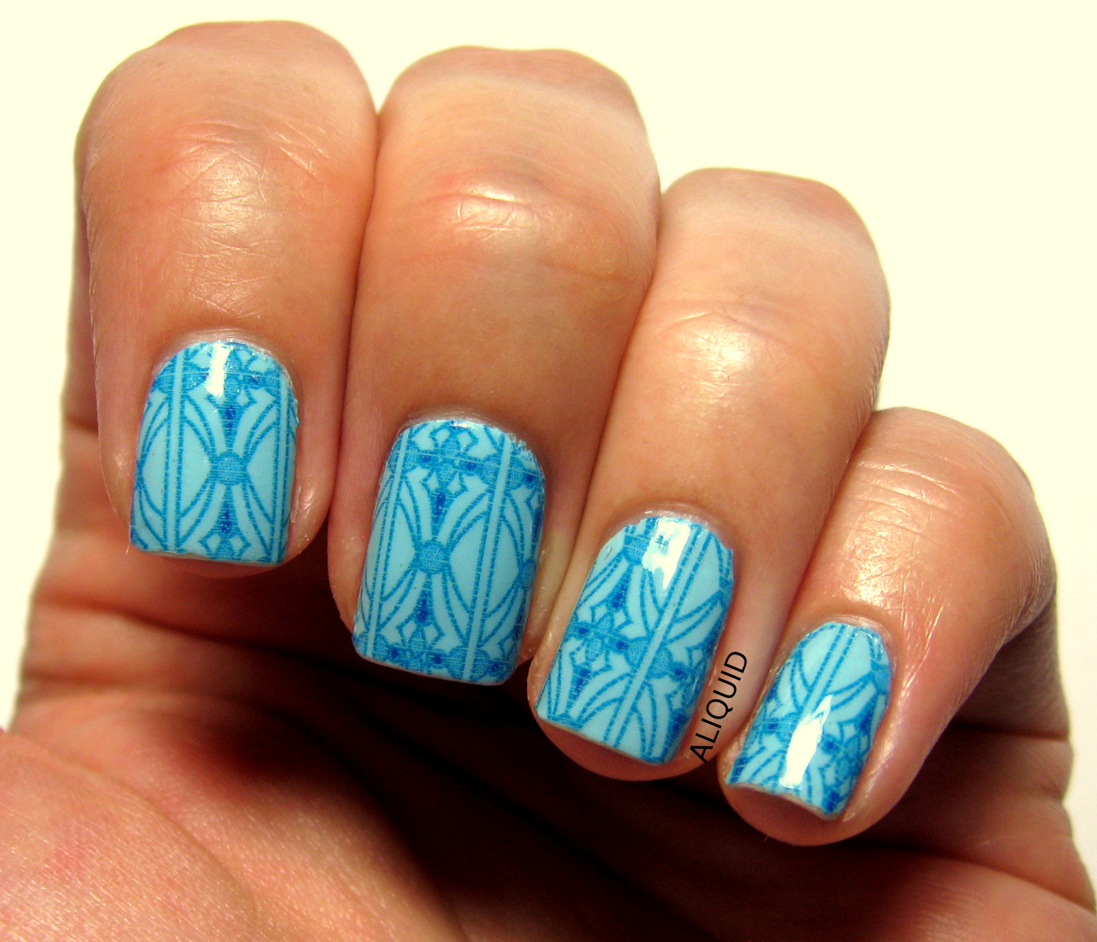 ALIQUID: Swatch: Incoco Topaz Treasure nail polish appliques