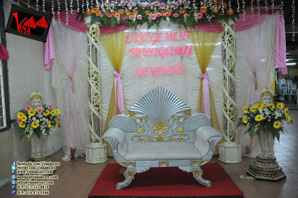 Vina Canopy & Decor: Engagement and Wedding Dinner Backdrops Concept ...
