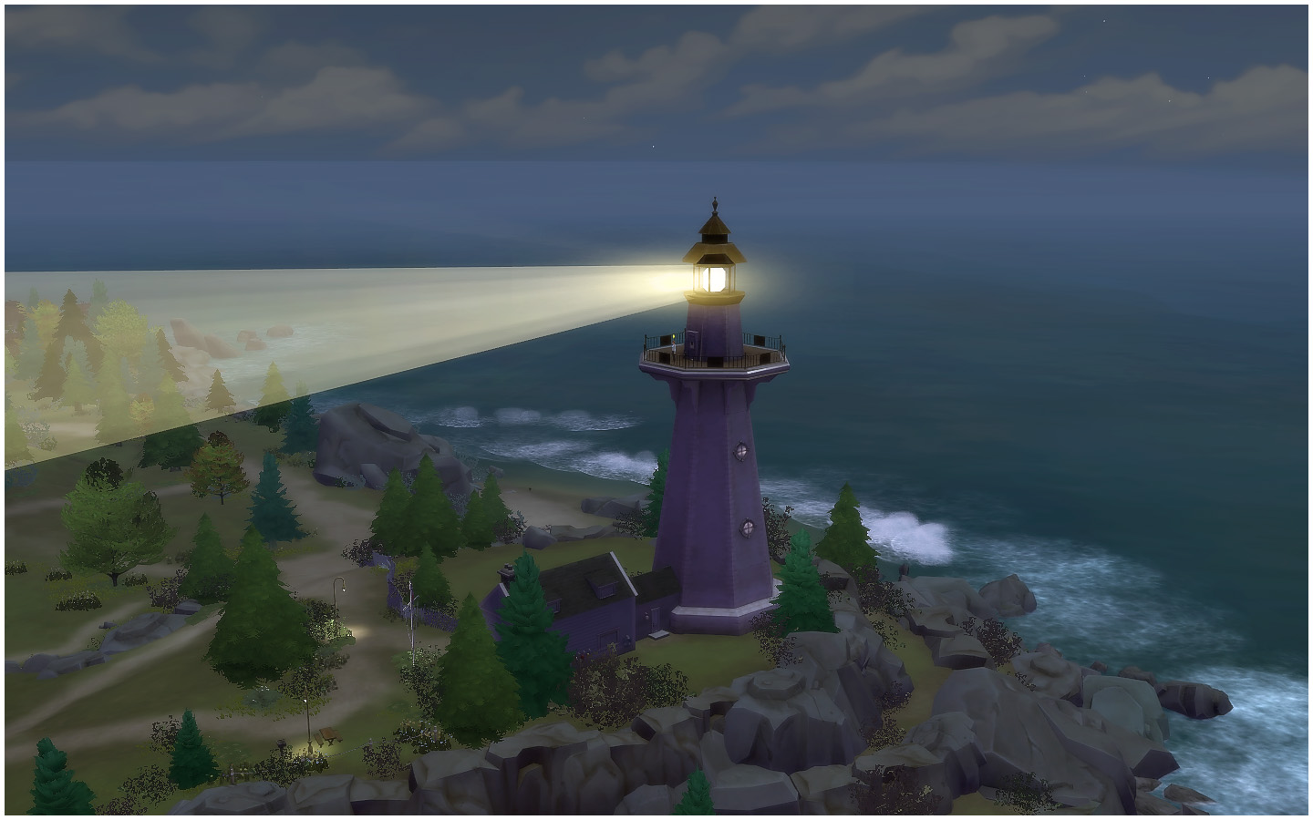 Island Lighthouse - Nightclub - The Sims 4 - Via Sims