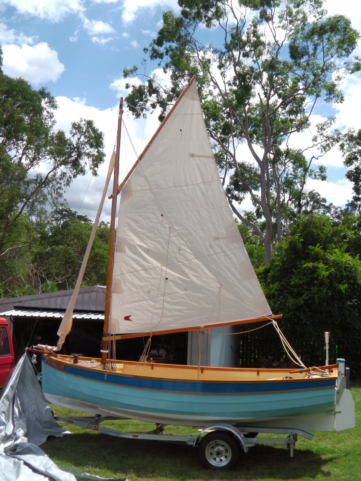 Dave's SFD Able Build: Mainsail - Topping Lift and Reefing Lines