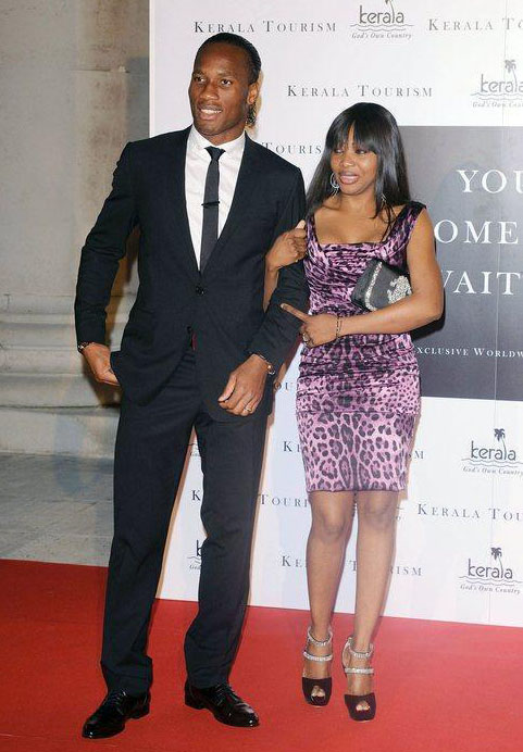Didier Drogba with Wife Pics | FOOTBALL STARS WALLPAPERS