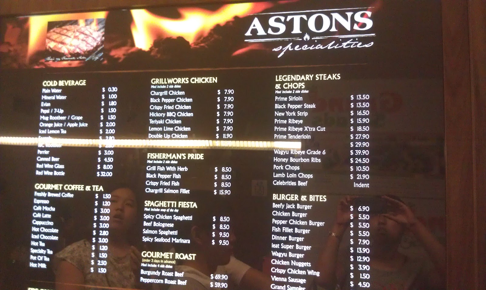 Rain's Food Diary: Astons Specialities