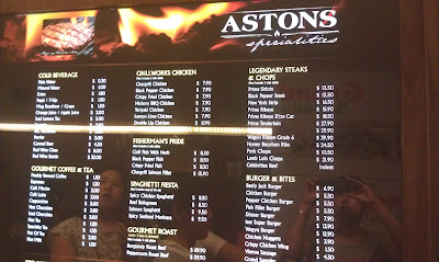 Rain's Food Diary: Astons Specialities