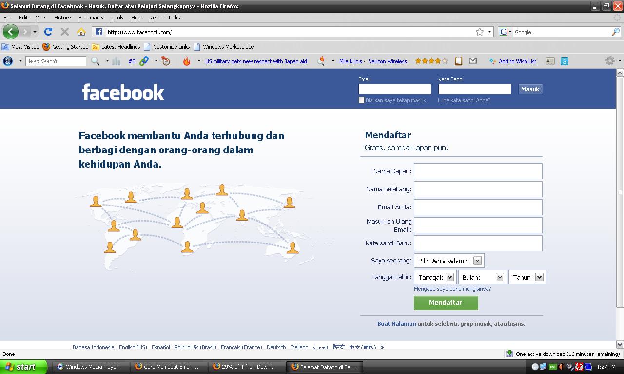 Cara Membuat Akun Facebook